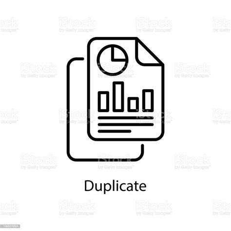 중복 벡터 윤곽선 아이콘 디자인 그림입니다 흰색 배경 Eps 10 파일에 웹 및 모바일 응용 프로그램 기호 검색에 대한 스톡 벡터 아트 및 기타 이미지 Istock