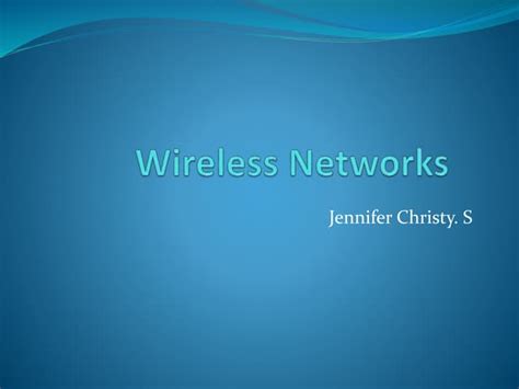Wireless Network Pptx