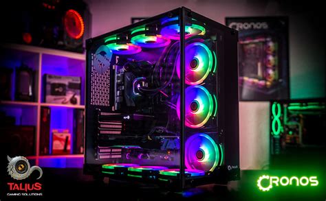 Talius Chronos Boîtier PC Gamer en Verre trempé Amazon fr Informatique