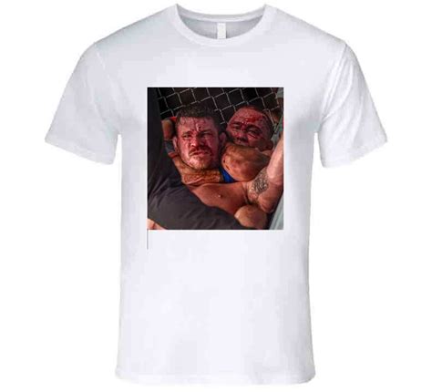 Gsp Choking Out Michael Bisping Mma Fan Cool T Shirt Meme Mafia