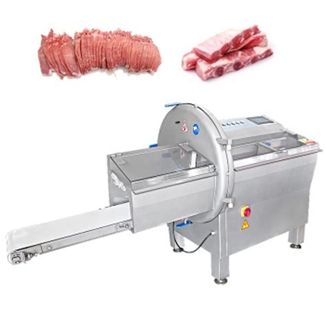automatic slicing machine and conveyor mitchell engineering food equipment