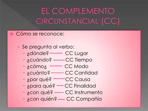 Ppt Los Complementos Verbales Powerpoint Presentation Free Download Id 5532388