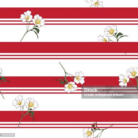 여름 개화 초원 꽃 리조트 스트라이프 완벽 한 패턴 벡터 Fot 패션 직물 및 모든 인쇄 벽지 0명에 대한 스톡 벡터 아트 및 기타 이미지 Istock