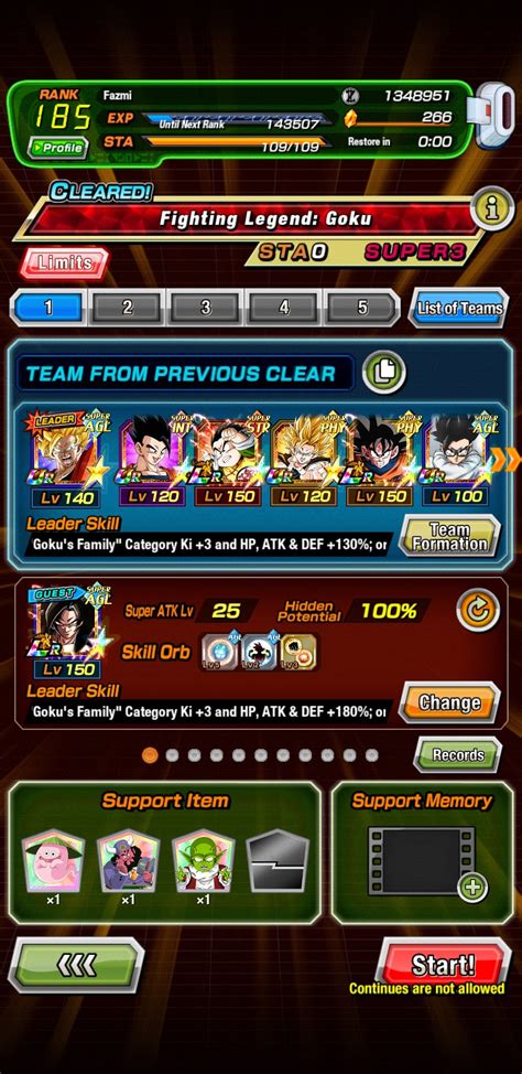Finally Beat Legendary Goku Event Team I Used Rdbzdokkanbattle