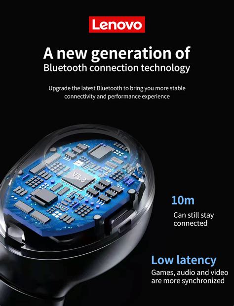 Lenovo Thinkplus Xt Bluetooth Earphones Wireless Earphones Low Latency Hifi Sport Headset