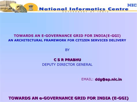 Towards An E Governance Grid For India