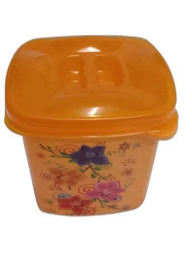 200ml Orange Plastic Food Storage Container At Rs 38piece Plastic