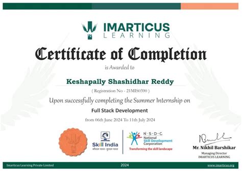 Keshapally Shashidhar Reddy On Linkedin Vitvellore Engineering Fullstackdeveloper