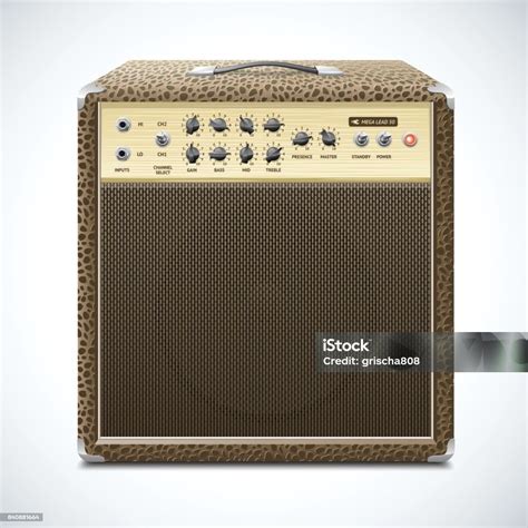 Amplifier Gitar Vektor Ilustrasi Stok Unduh Gambar Sekarang