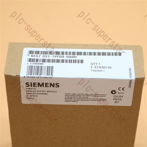 New Siemens Es Pf Ab S Analog Input Module One Year