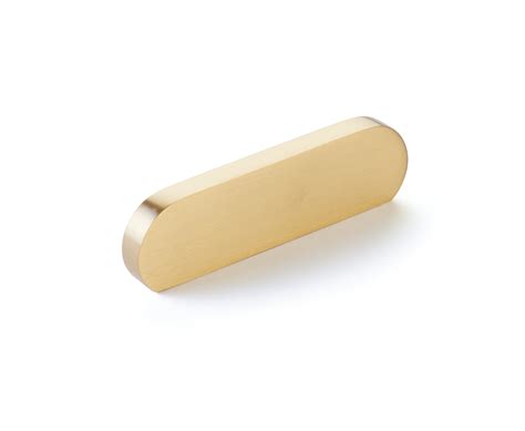Satin Brass Bit Rounded Drawer Pulls And Cabinet Knobs Euro • Knobs