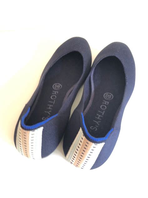 Rothys 7 Navy Rothys The Square Ballet Flat Womens H Gem