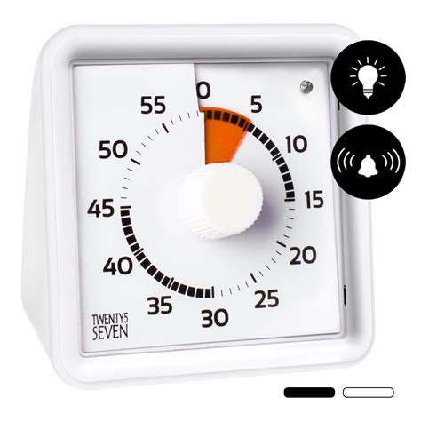 Buy Twenty5 Seven Silent Countdown Timer 3 Inch 60 Minute 1 Hour Visual Timer Flashing Light