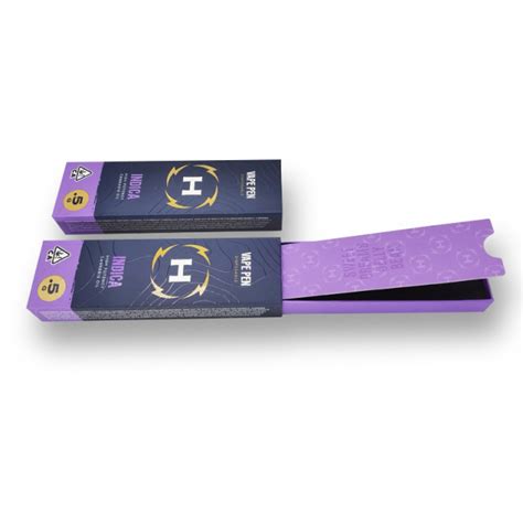 Biodegradable Cardboard Thc Vape Pen Box W Press Button And Eva Insert