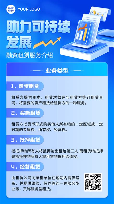 金融融资租赁服务介绍知识科普3d手机海报套装