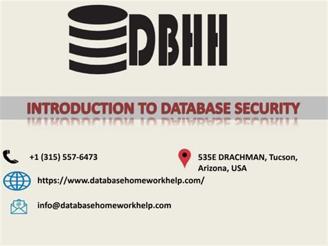 Introduction To Database Security Pptx