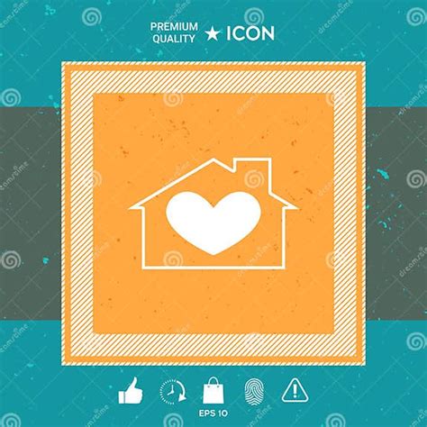 Chambre Avec Le Symbole De Coeur Illustration De Vecteur Illustration