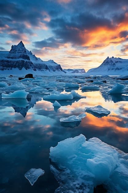 Premium Ai Image Jokulsarlon Lagoon Hd 8k Wallpaper Stock