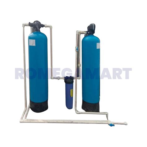 Softener With Multi Grade Filter Blue Color Frp Material