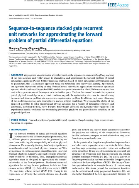 Pdf Sequence To Sequence Stacked Gate Recurrent Unit Networks For