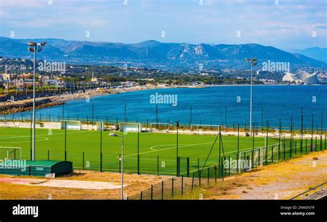 Antibes France August Stade Du Fort Carre Stadium Tribunes And Sports Facilities In