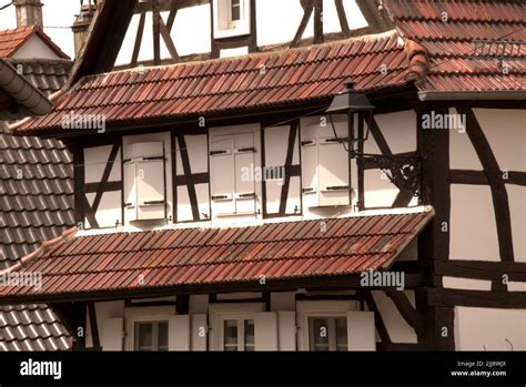 The Exterior Of A Well Made Modern House In The Medieval Wattle And