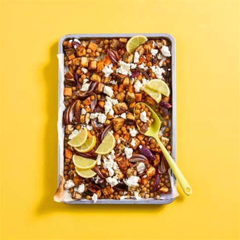 Traybake Met Kikkererwten Zoete Aardappel En Feta Jumbo