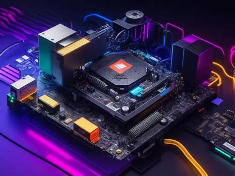 Premium Photo Computer Parts Technology