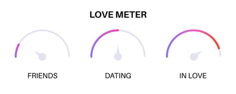 Love Meter Element Royalty Free Vector Image Vectorstock