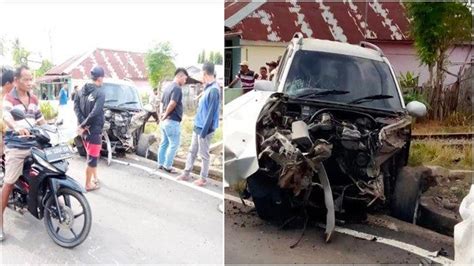 Minibus Ditabrak Kereta Api Di Prabumulih Ini Kondisi Empat Warga