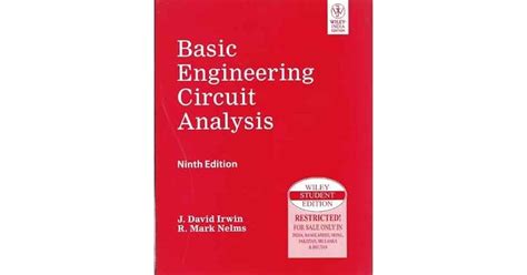 Basic Engineering Circuit Analysis 9th Edition By J David Irwin