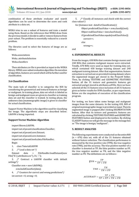 Irjet Implementation Of Cad System For Cancer Detection Using Svm Based Classification Pdf
