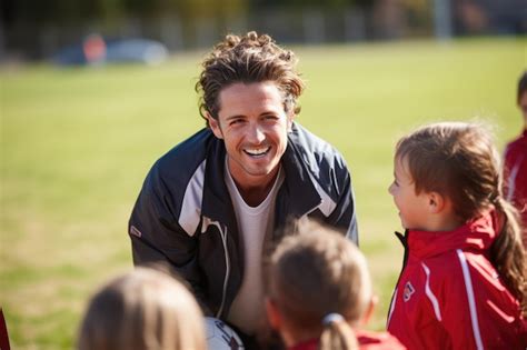 Premium Ai Image Youth Soccer Coach