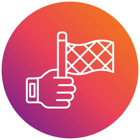 Offside Flag Generic Gradient Fill Icon