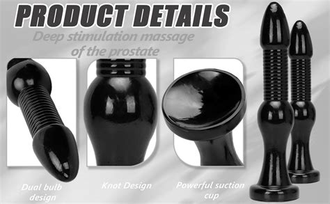 145 Extra Huge Long Thick Knot Anal Plug Dildos Flexible Realistic