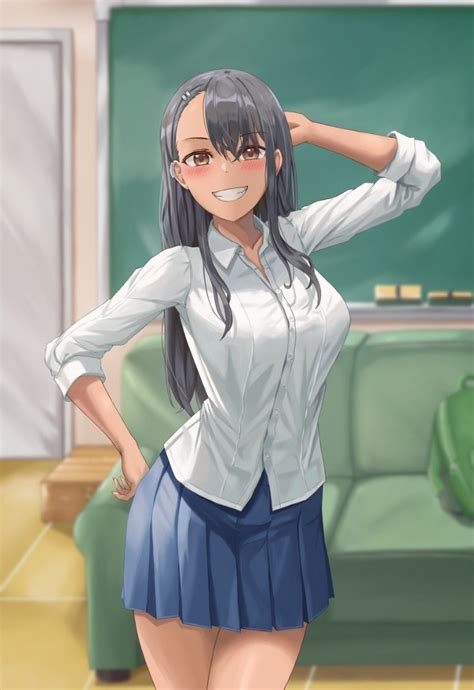 Anime R34 Ijiranaide Nagatoro San Nagatoro Hayase Yj 1girl Arm Up