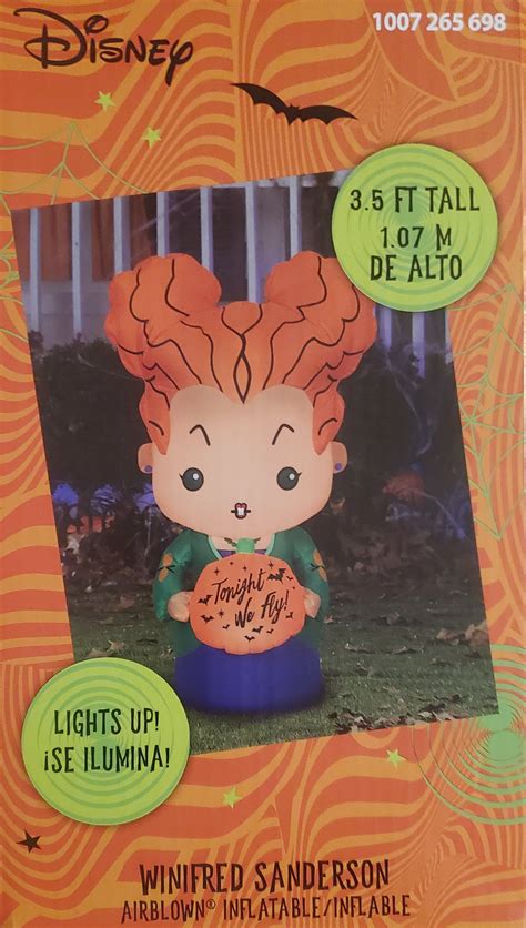 Airblown Disney Hocus Pocus Winifred Sanderson Light Up Inflatable