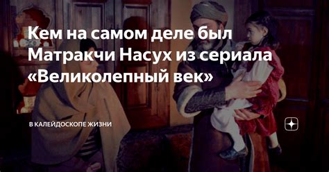 Кем на самом деле был Матракчи Насух из сериала «Великолепный век