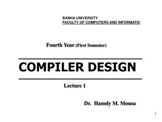 PPT Introduction To Compiler Design PowerPoint Presentation Free