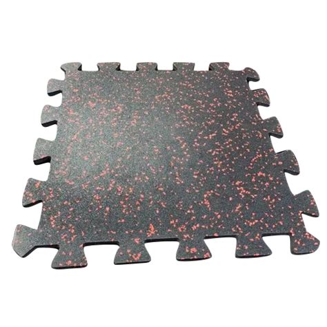 Epdm Rubber Interlock Flooring Tile Color Black At Best Price In New