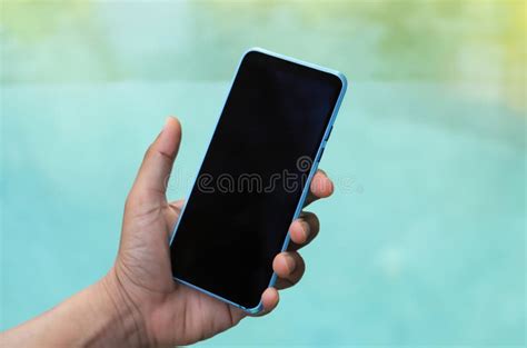 Mobile Connectivity Hand And Smartphone With Internet Connection Digital Device Usage Stock