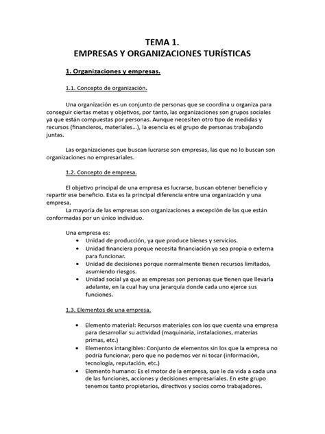 Tema 1 Eyot Pdf Business Turismo