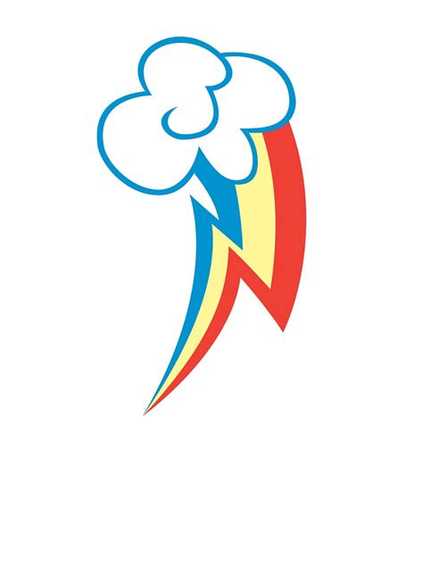 Rainbow Dash Cutie Mark Vector