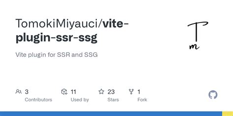 Github Tomokimiyaucivite Plugin Ssr Ssg Vite Plugin For Ssr And Ssg