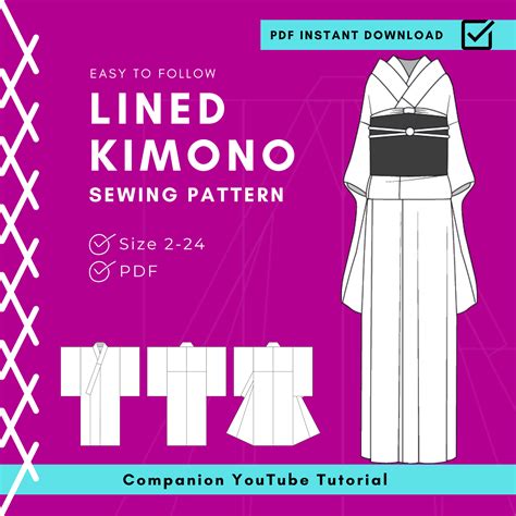 Haori Pattern Sew Your Own Haori Jacket Easily House Of Kimono