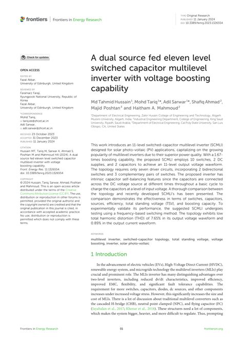 Pdf A Dual Source Fed Eleven Level Switched Capacitor Multilevel