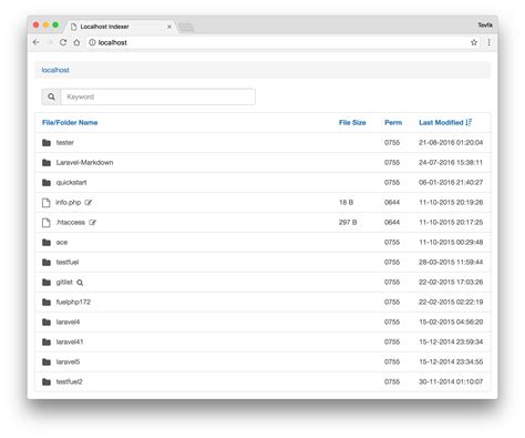 Localhost Indexer Personal Portfolio Website