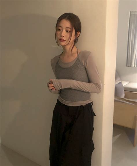 니어웨어 봄신상🌸 스킨 텐셀 워머 티 5color