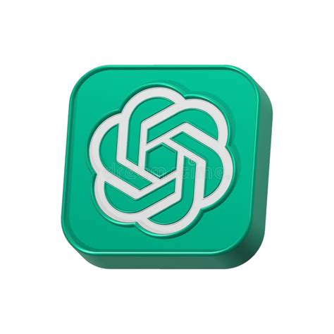Chatgpt Logo Open Ai 3d Symbol Rendering Editorial Stock Image
