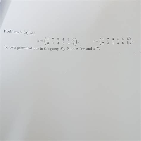 solved problem 6 a let 1 2 3 4 5 6 1 2 3 1 4 5 6 2 792